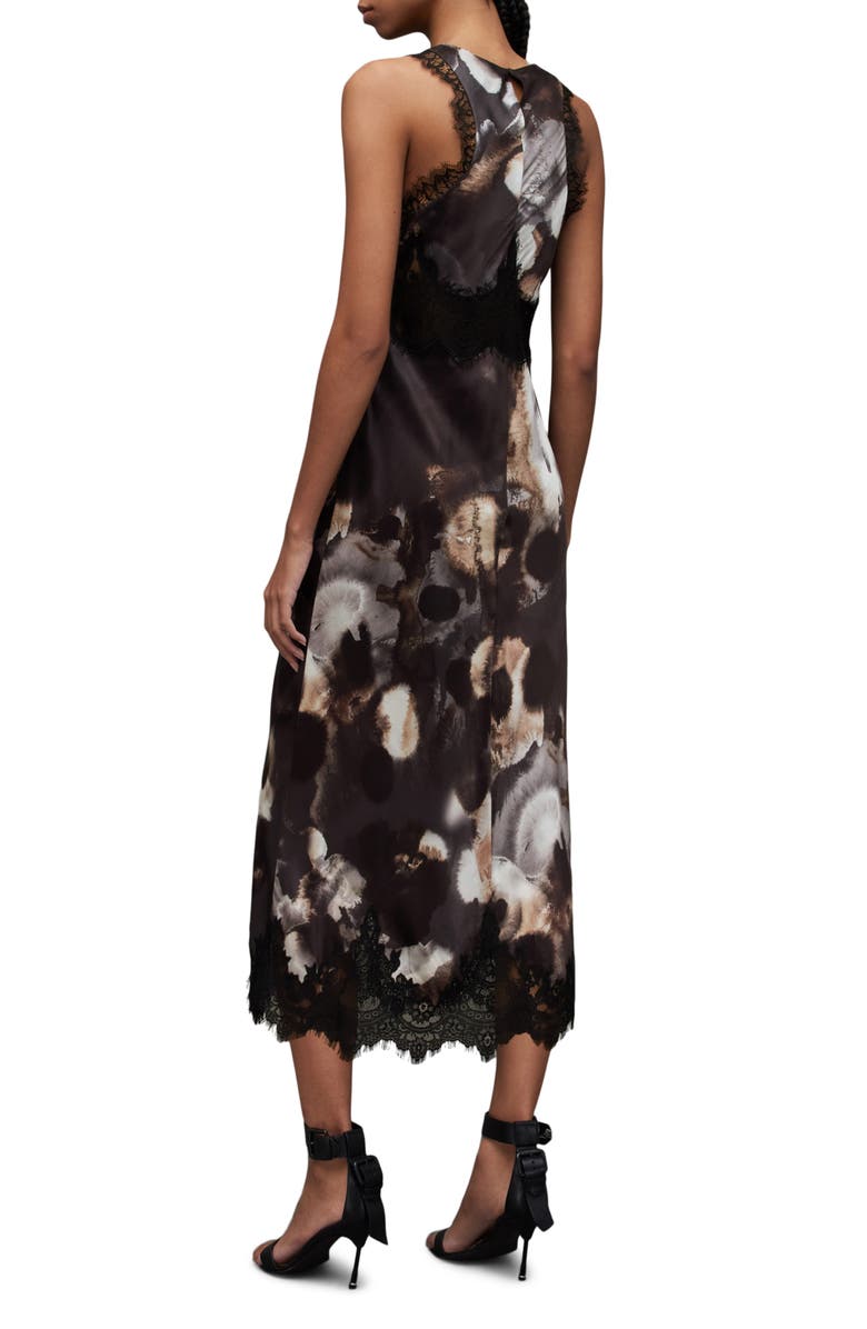 AllSaints Alula Mars Lace Trim A-Line Dress | Nordstromrack