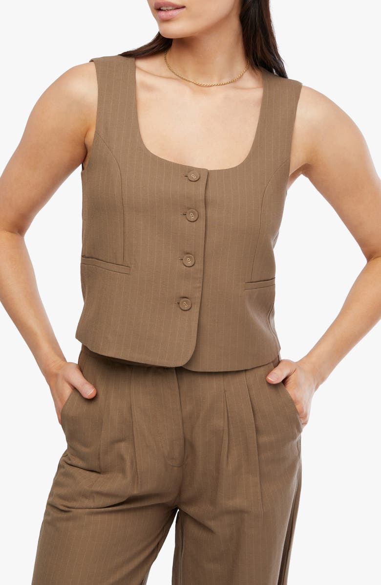 WeWoreWhat Tailored Scoop Neck Vest | Nordstromrack