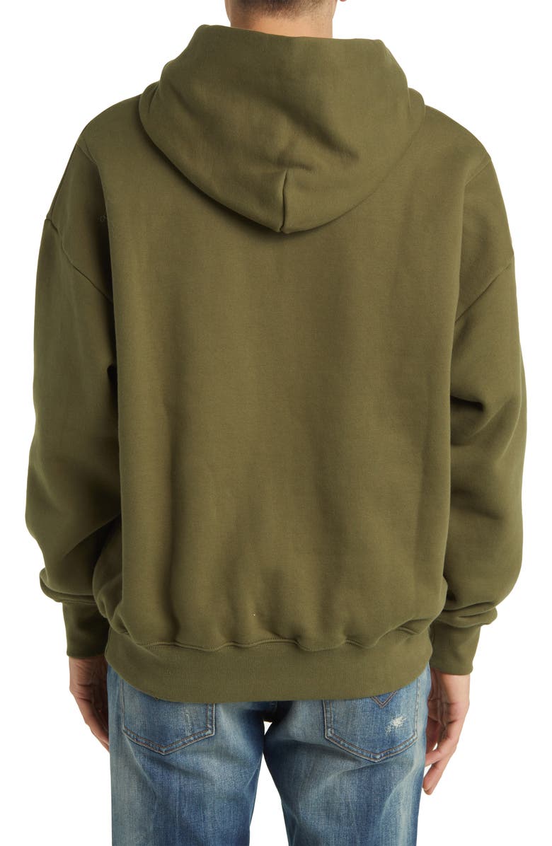PURPLE BRAND Logo Appliqué Oversize Heavyweight Hoodie | Nordstrom