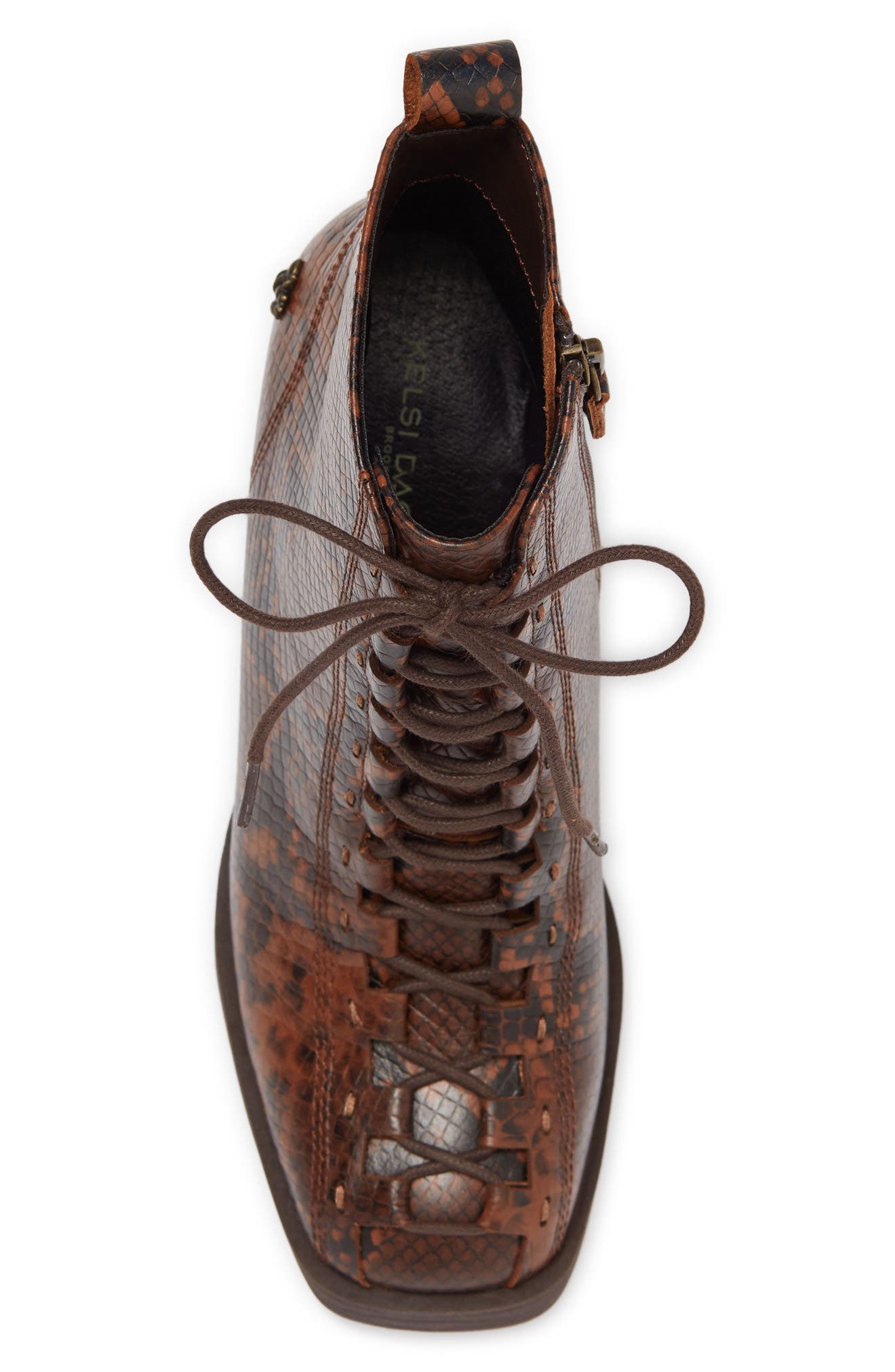 Kelsi Dagger Brooklyn Westlight Espresso Lace Up Chunk Heel Boot ...