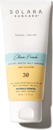 SOLARA SUNCARE Clean Freak Nutrient Boosted Naturally Scented Daily ...