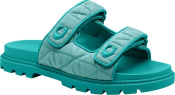 COACH Sculpted C Quilted Strap Sandal (Women) | Nordstrom