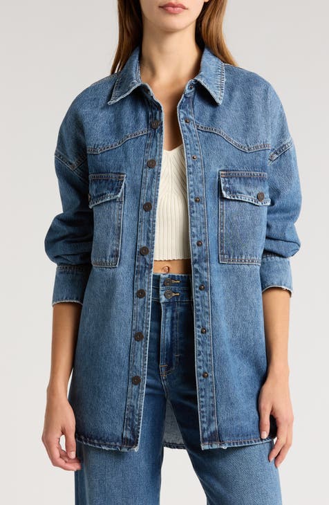 Women's Denim Button Up Tops | Nordstrom