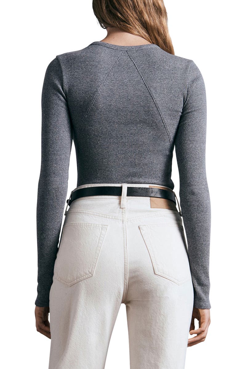 rag & bone Essential Ribbed Long Sleeve Top | Nordstromrack