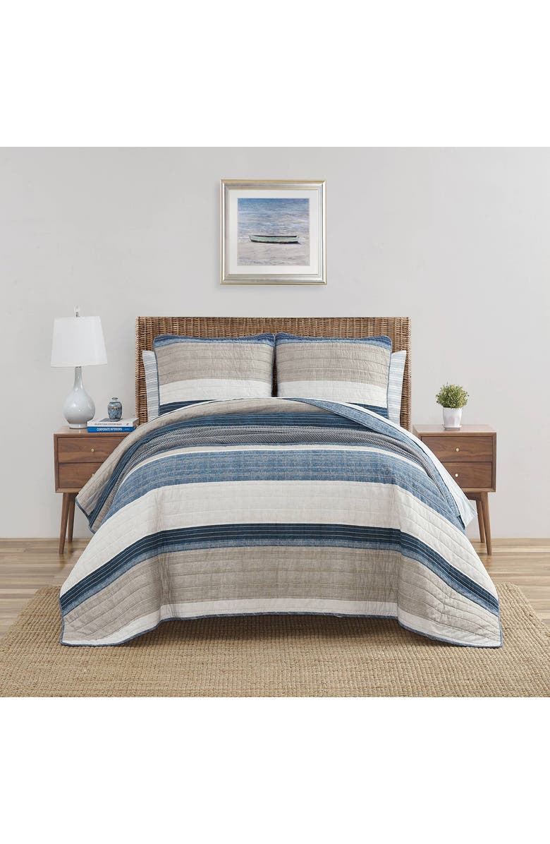 Nautica Ridgeport Open Dark Blue Quilt Set | Nordstromrack