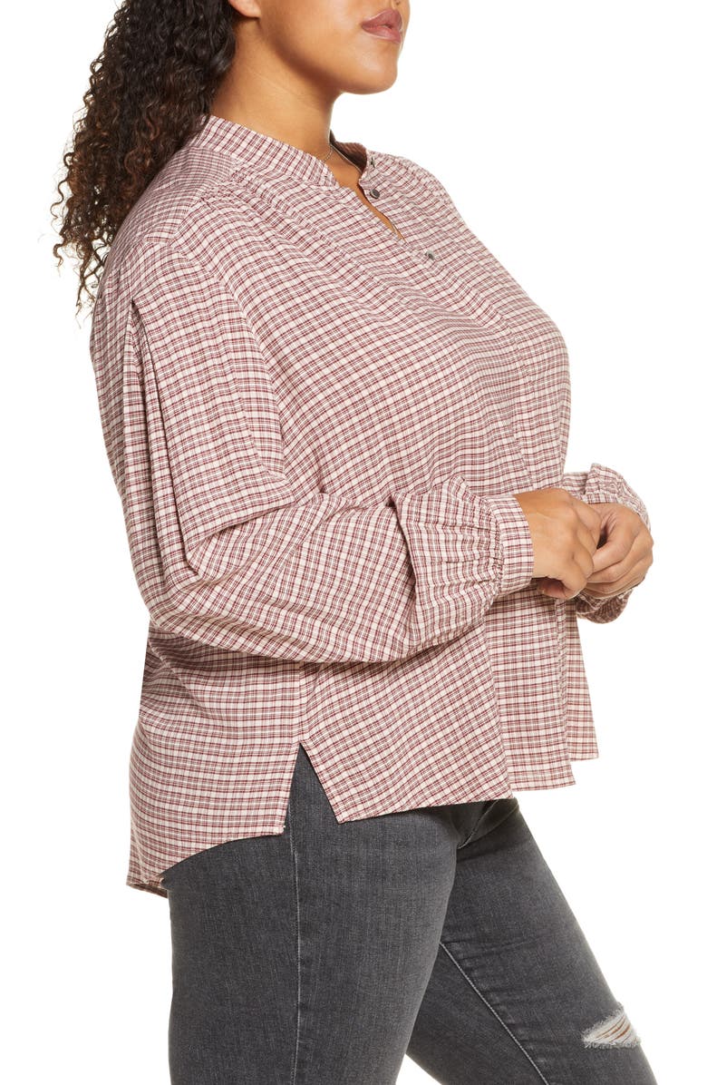 Treasure & Bond Pleat Sleeve Button-Up Shirt | Nordstrom