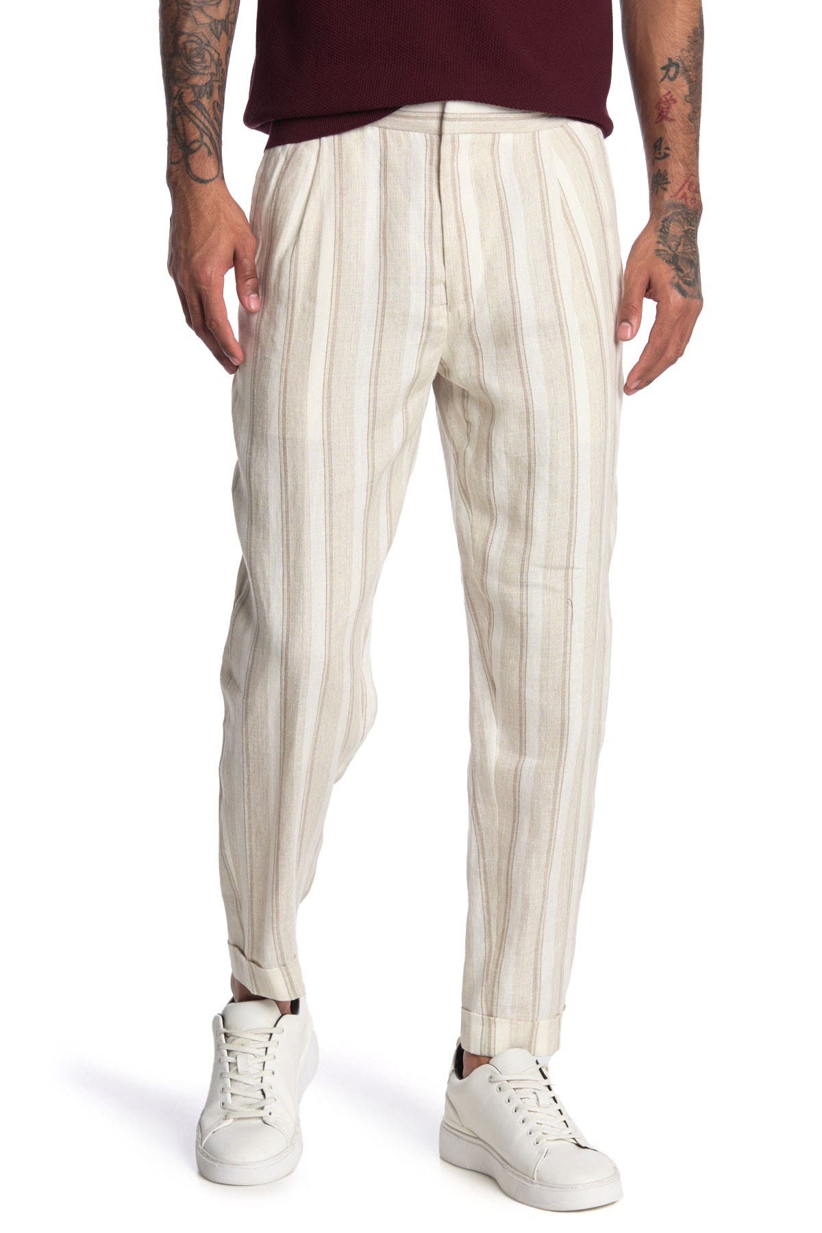 Reiss Mist Large Tonal Stripe Chinos | Nordstromrack