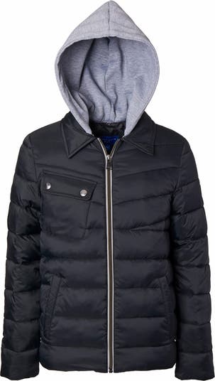 Perry Ellis Quilted Knit Hood Jacket | Nordstromrack