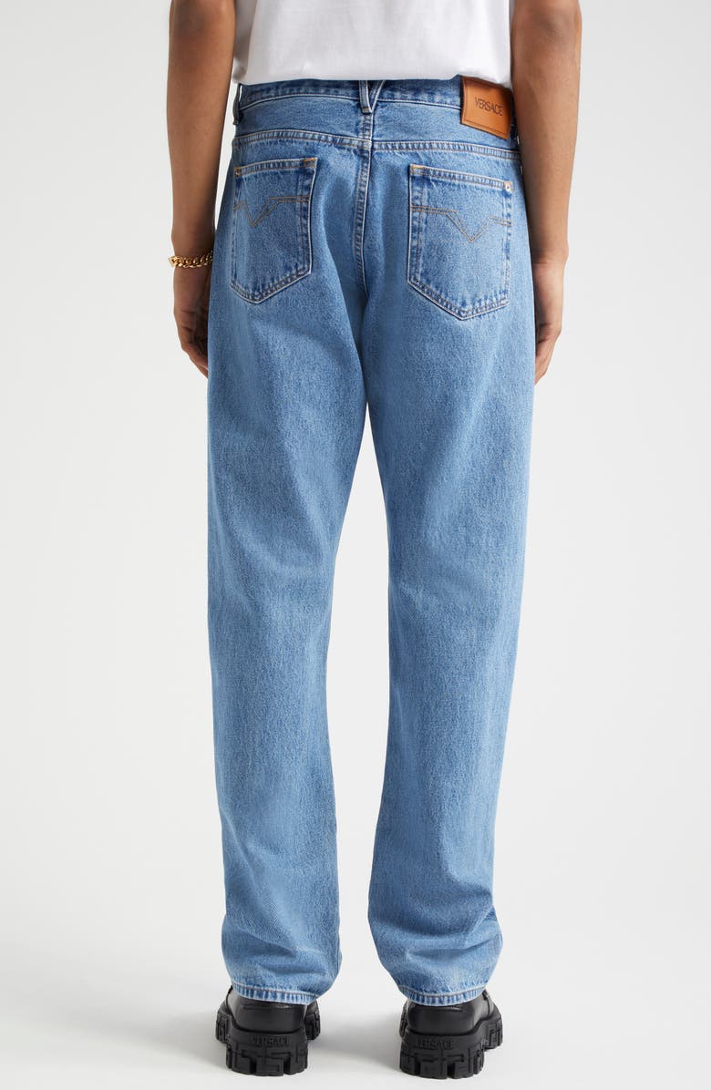 Versace Regular Fit Medusa Biggie Detail Jeans | Nordstromrack