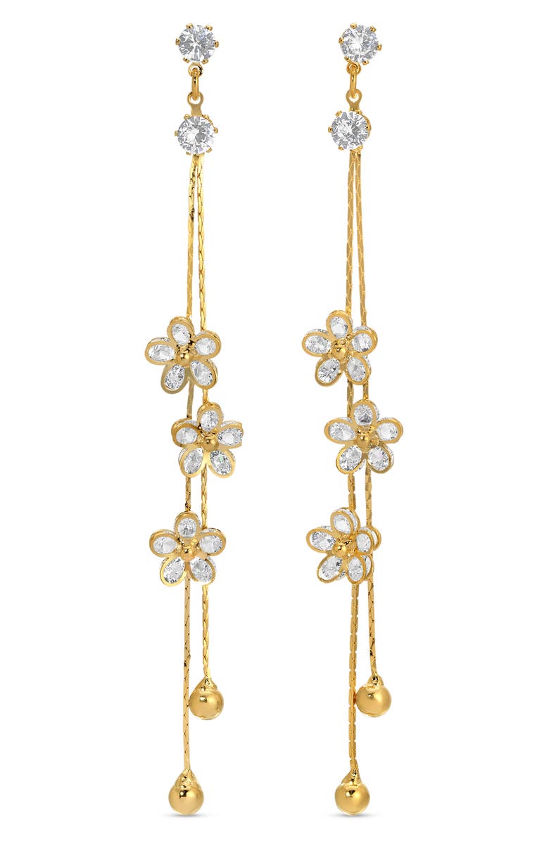 EYE CANDY LOS ANGELES Margot Flower Linear Drop Earrings | Nordstromrack