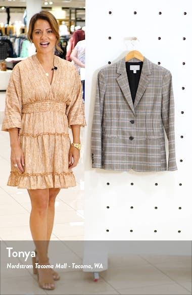 Chelsea28 Darted Check Blazer | Nordstromrack