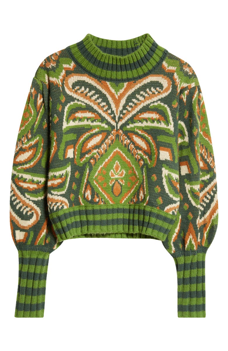 FARM Rio Pineapple Ikat Jacquard Sweater | Nordstromrack