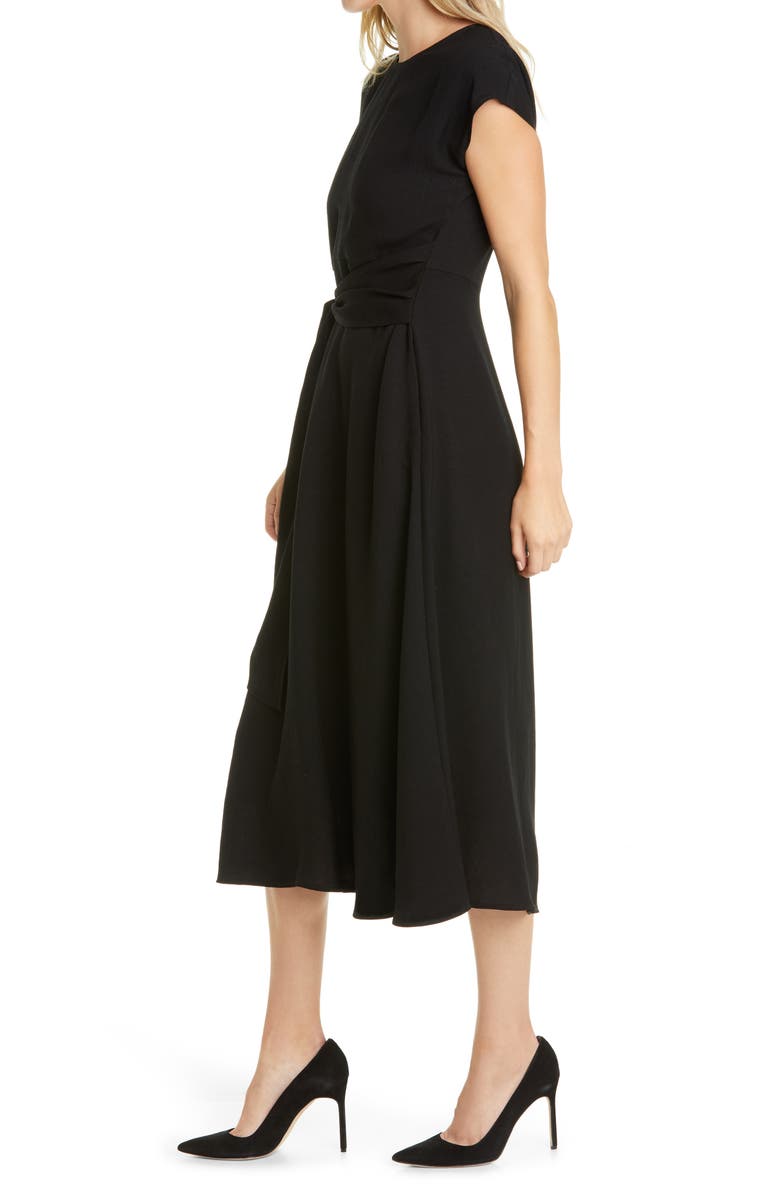 BOSS Dacari Tie Front Midi Dress | Nordstrom