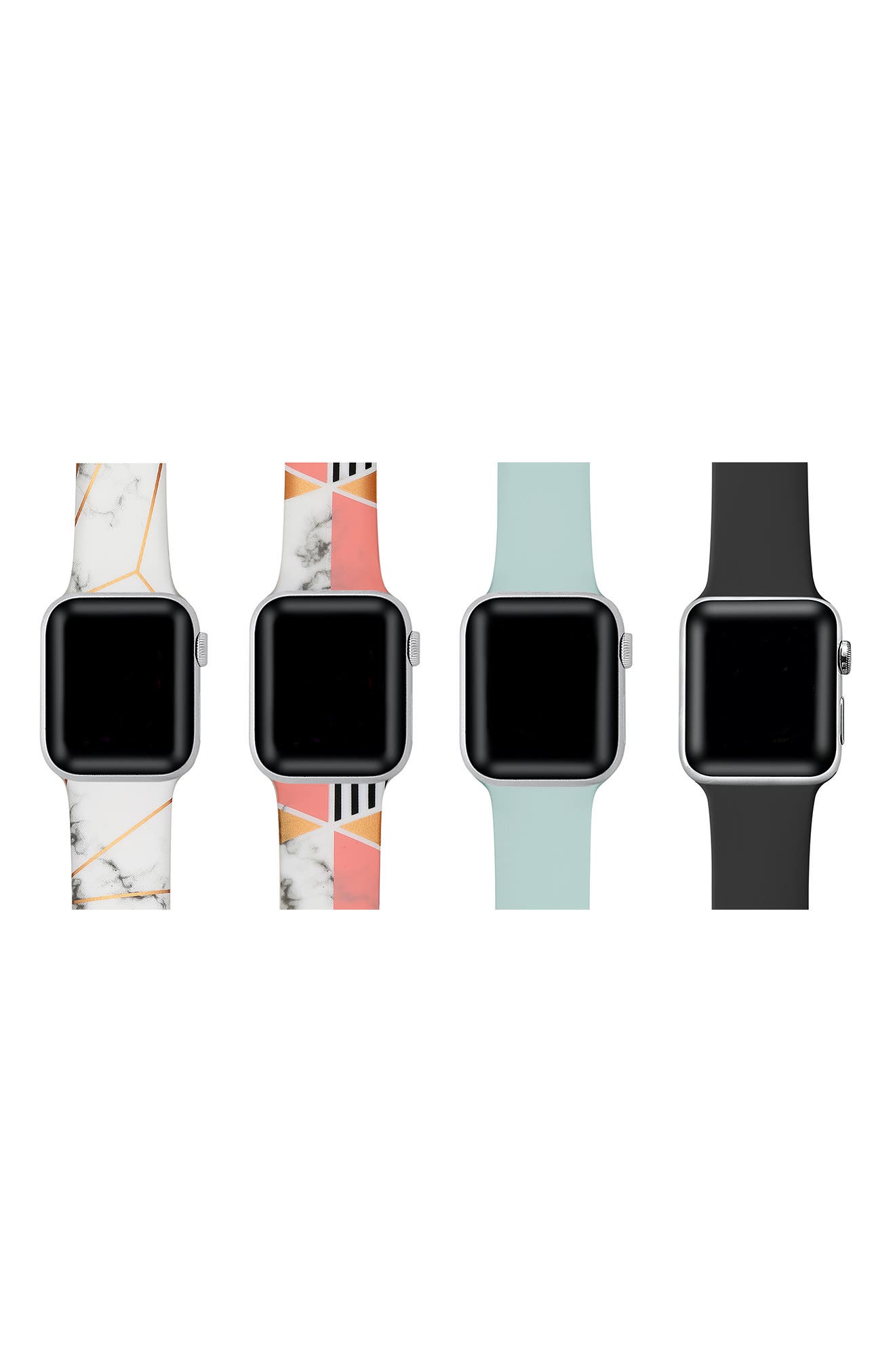 The Posh Tech POSH TECH Silicone Apple Watch Band - Set of 4 ...