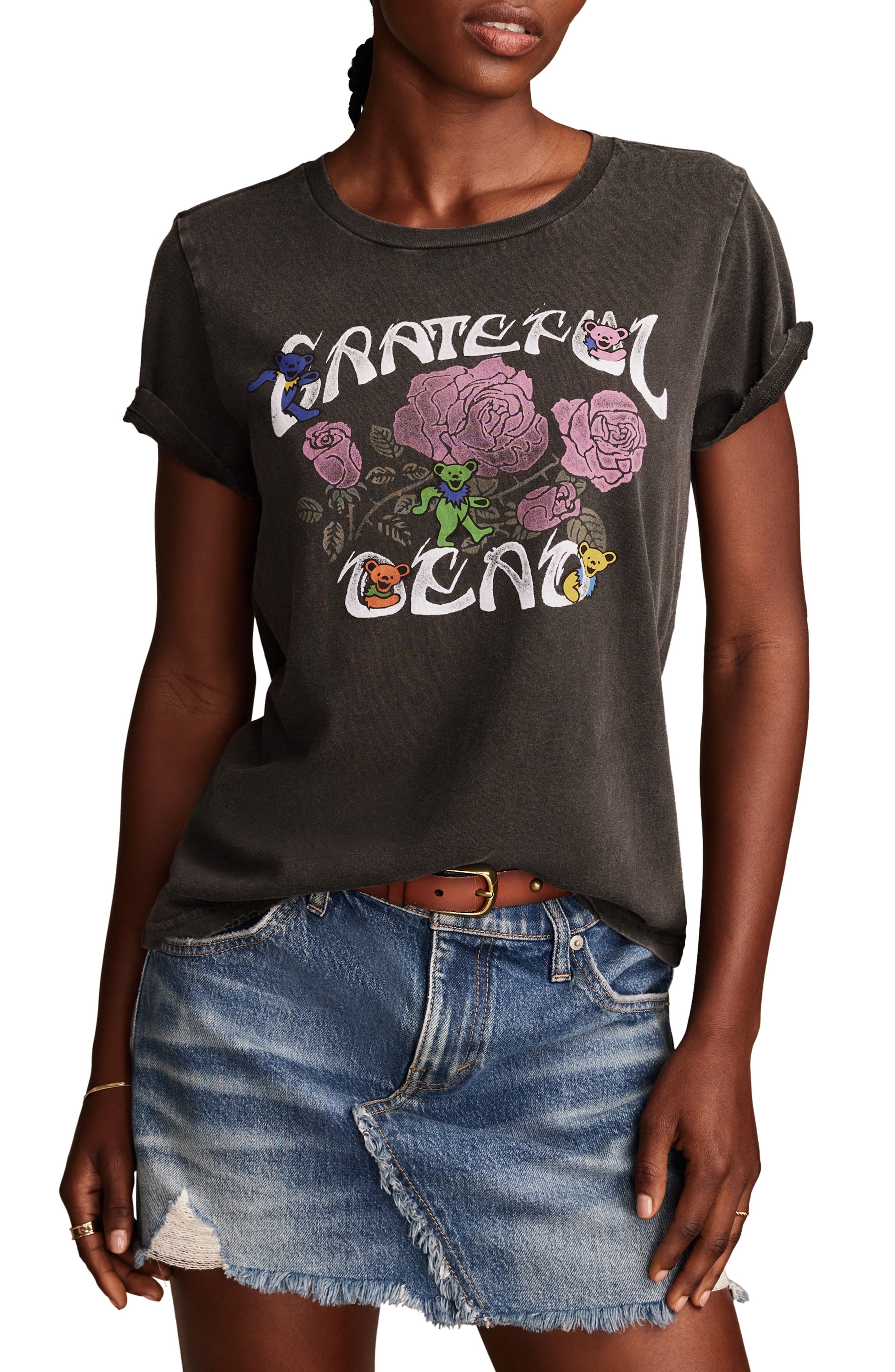 Grateful Dead Rose Cotton Graphic T-Shirt (Women) | Nordstromrack