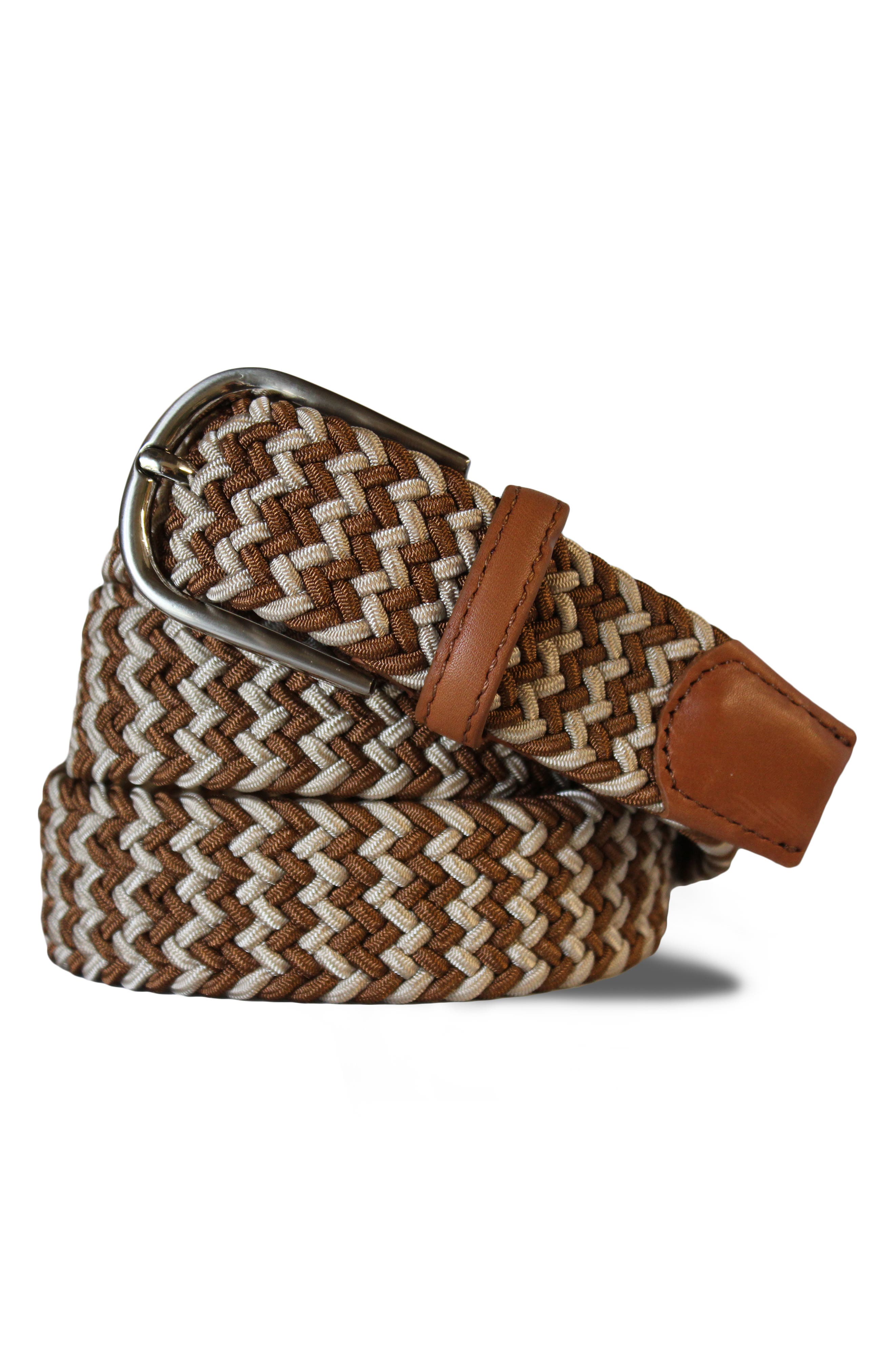 W.KLEINBERG Multicolor Stretch Woven Belt | Nordstromrack