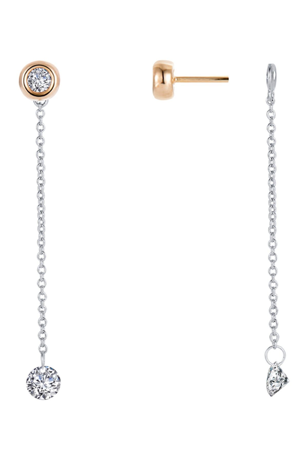 Lafonn Two-Tone Plated Sterling Silver Bezel Simulated Diamond Jacket ...