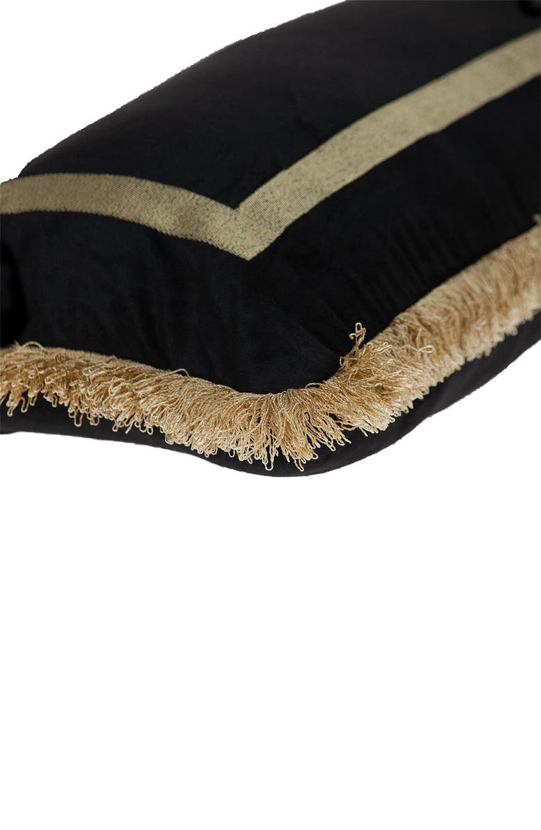 PARKLAND COLLECTION Catia Tassel Trim Velvet Throw Pillow | Nordstromrack