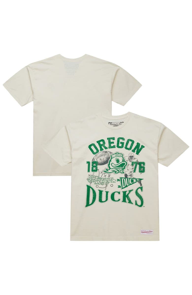 Mitchell & Ness Men's Mitchell & Ness Cream Oregon Ducks Heritage ...