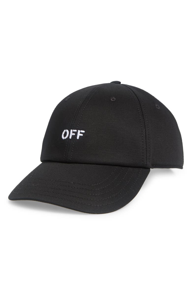 Off-White Off Stamp Embroidered Logo Cotton Drill Baseball Cap | Nordstrom
