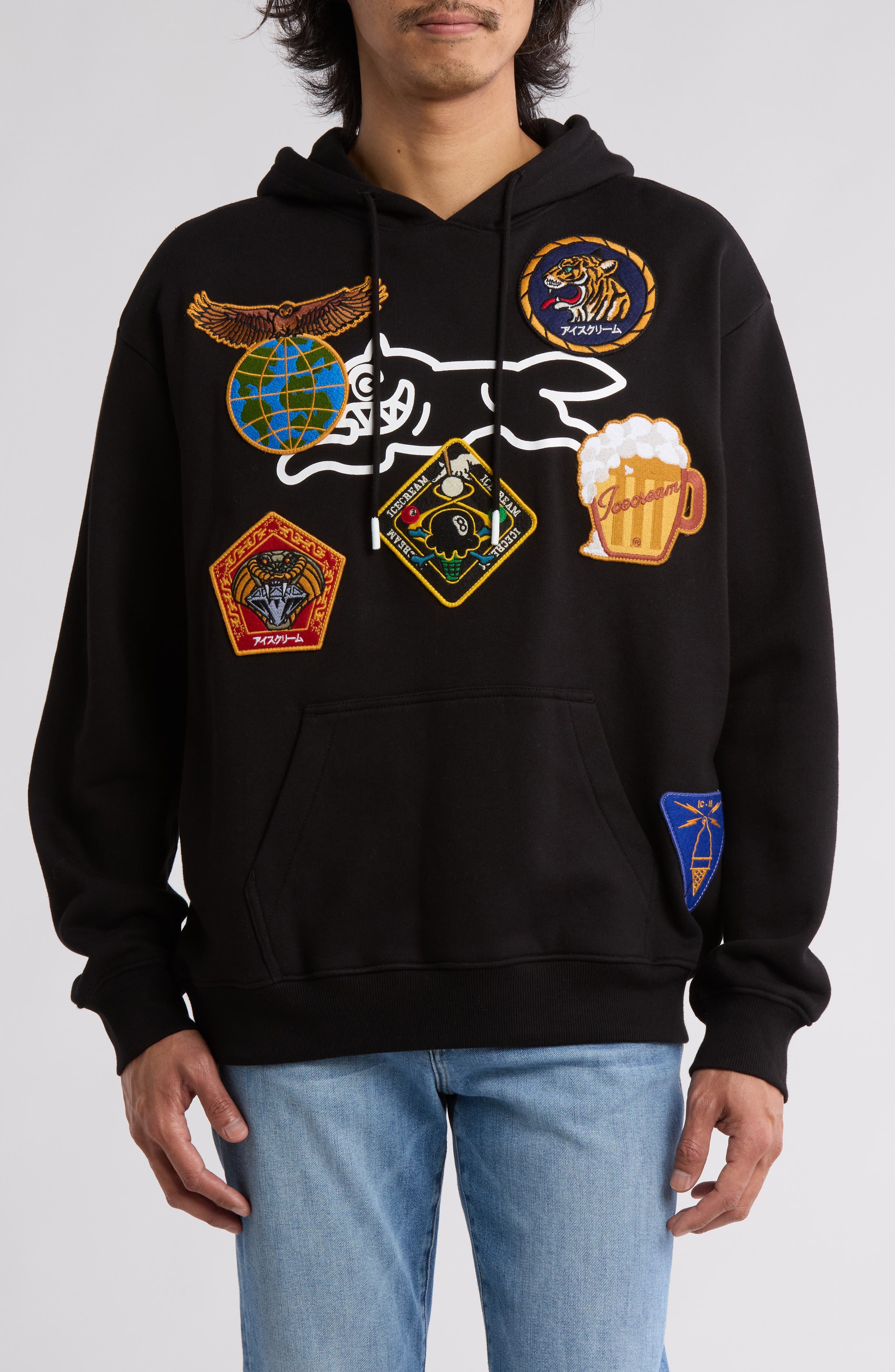 ICECREAM Needles Cotton Hoodie | Nordstromrack
