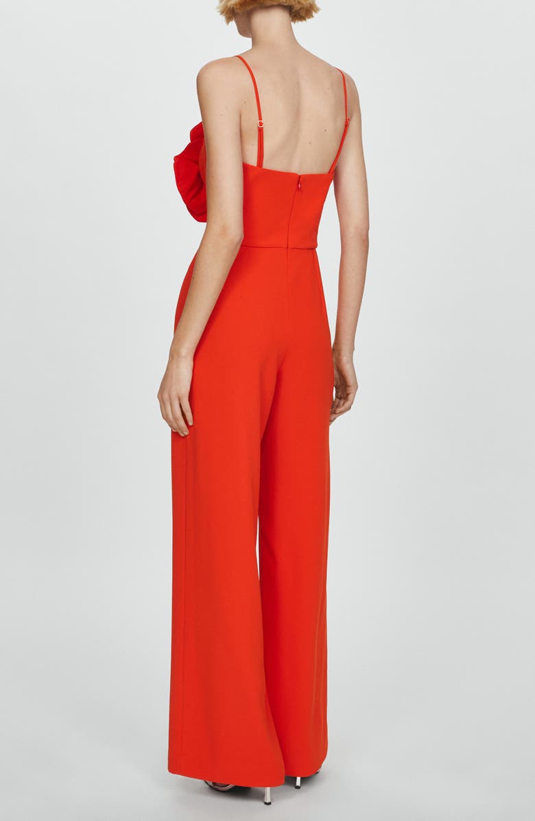 MANGO Amapola Rosette Convertible Strap Jumpsuit | Nordstromrack