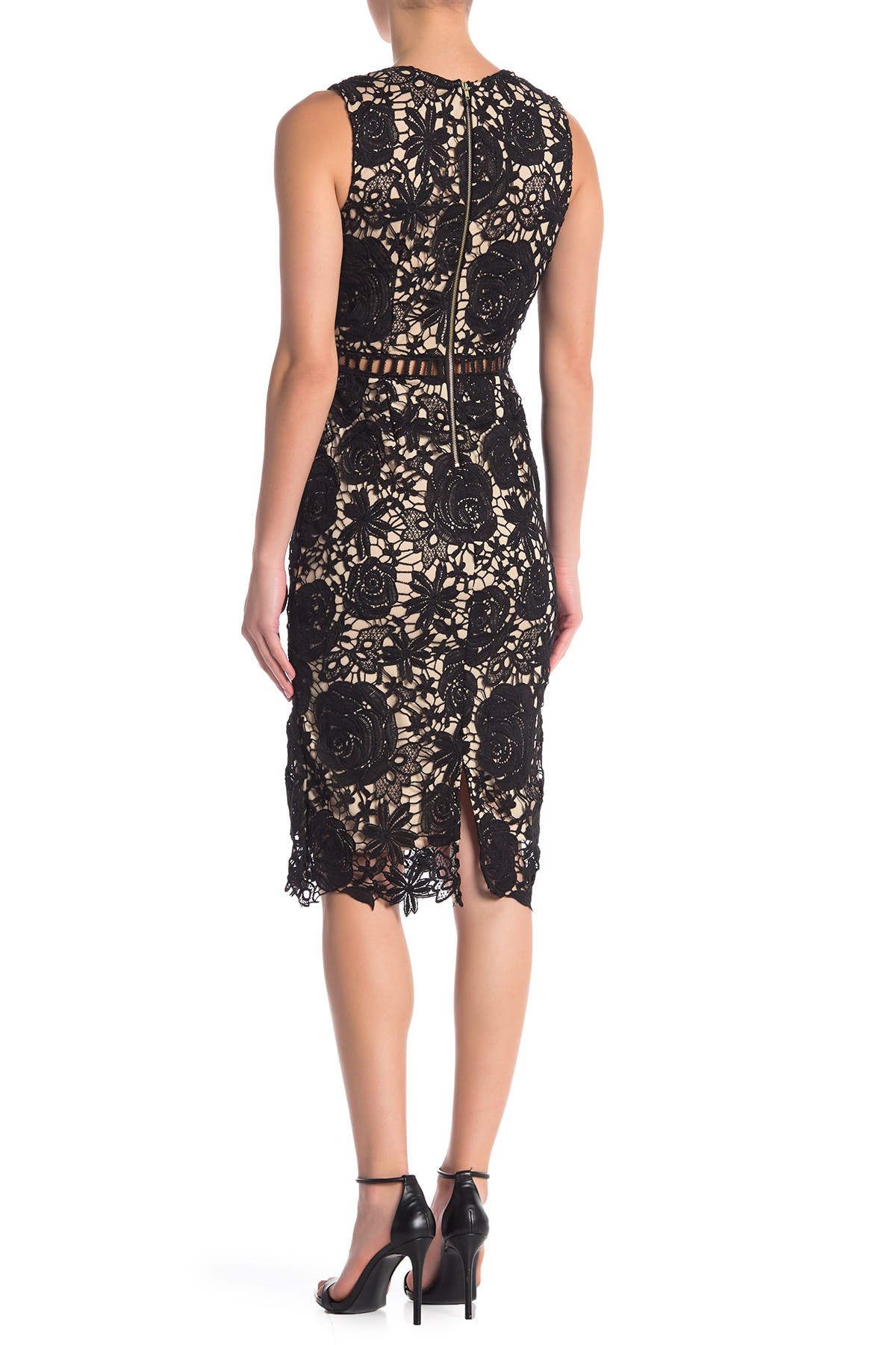 Love By Design Lace & Lattice Midi Dress | Nordstromrack