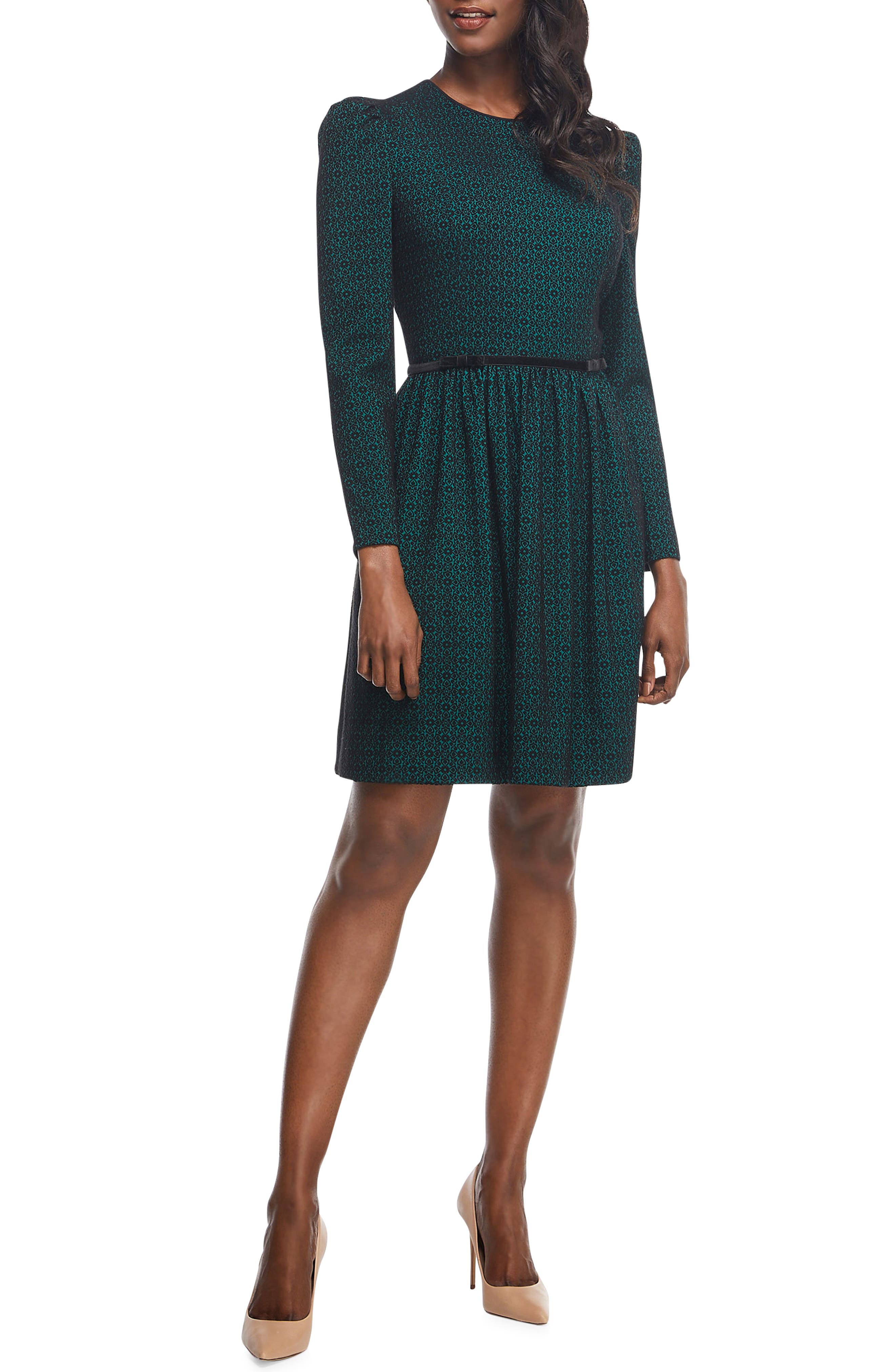 Gal Meets Glam Collection Callie Print Long Sleeve Dress | Nordstromrack