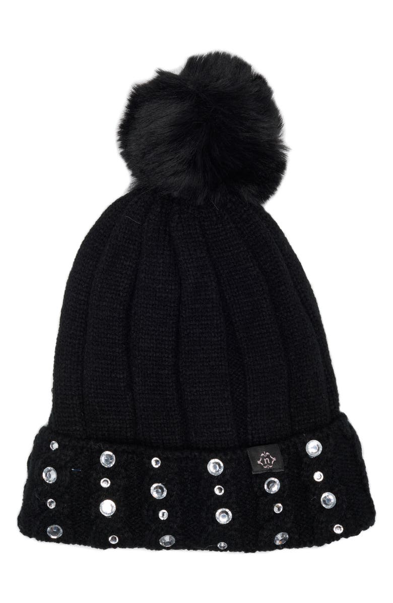 Nanette Lepore Rhinestone Pom Pom Beanie | Nordstromrack