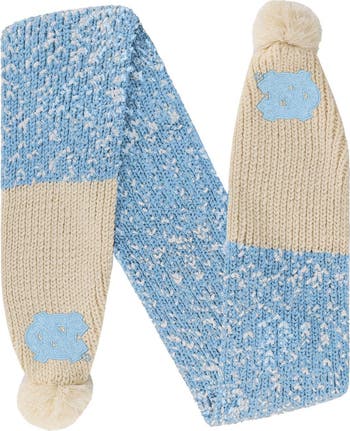 FOCO North Carolina Tar Heels Confetti Scarf with Pom | Nordstrom