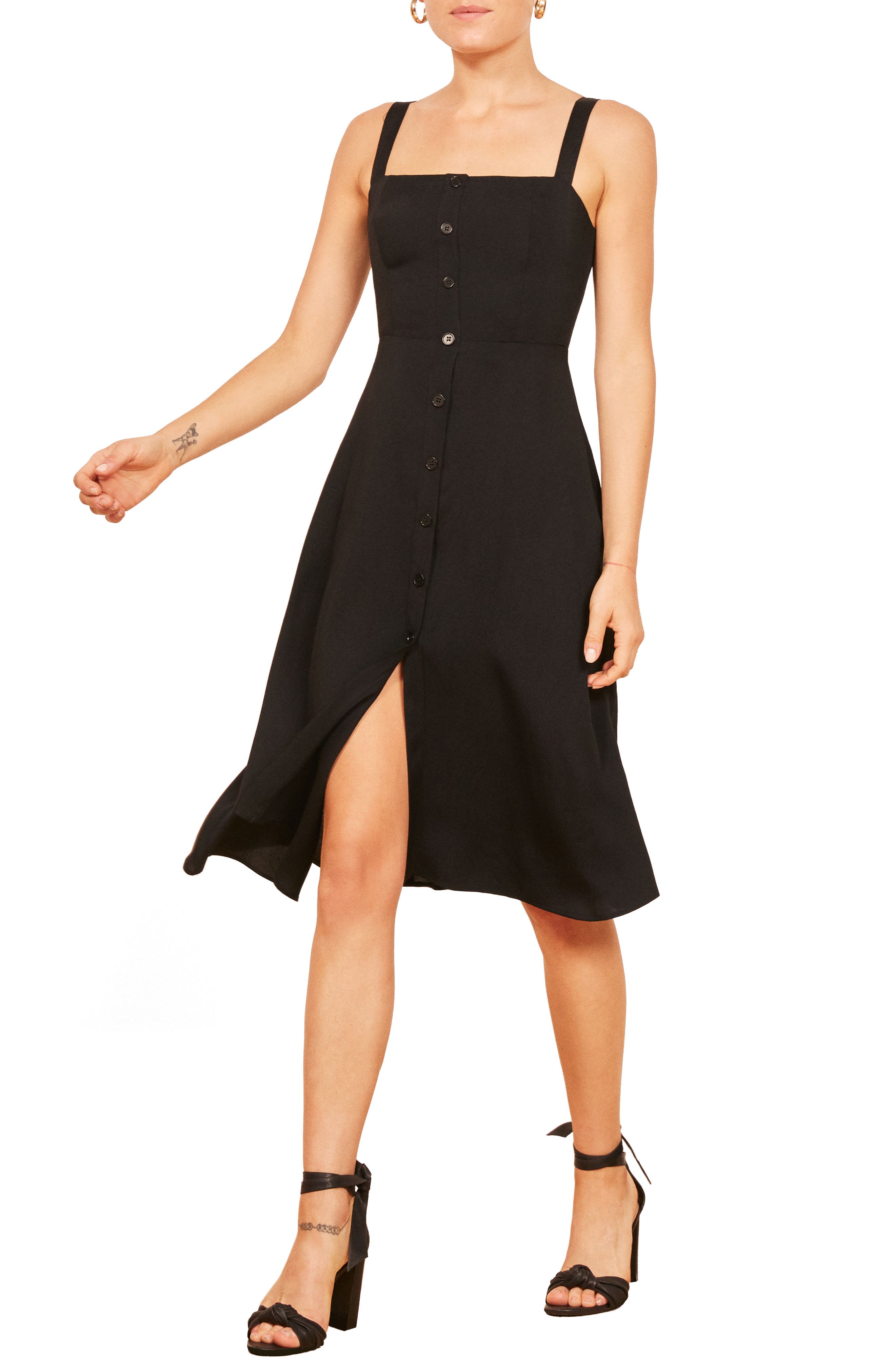 Reformation Persimmon Midi A-Line Dress | Nordstromrack
