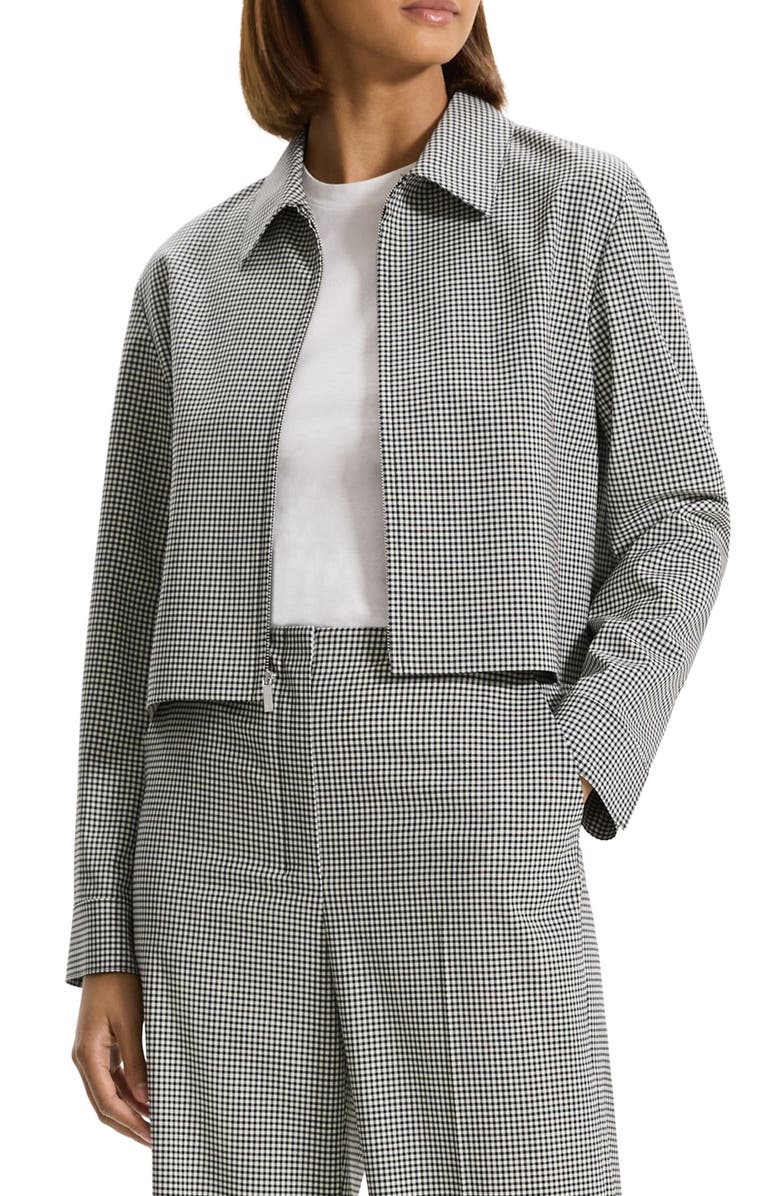 Theory Tailor Stretch Wool Crop Jacket | Nordstromrack