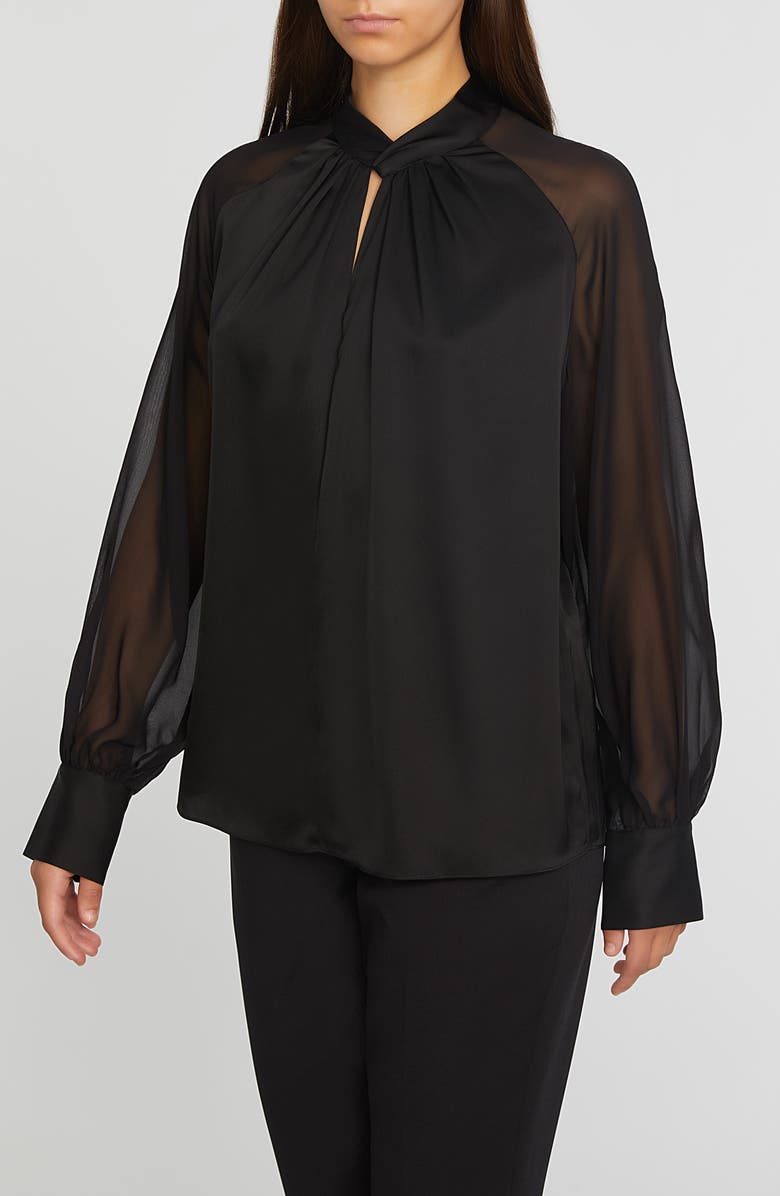 Elie Tahari The Valentine Stretch Silk Shirt | Nordstromrack
