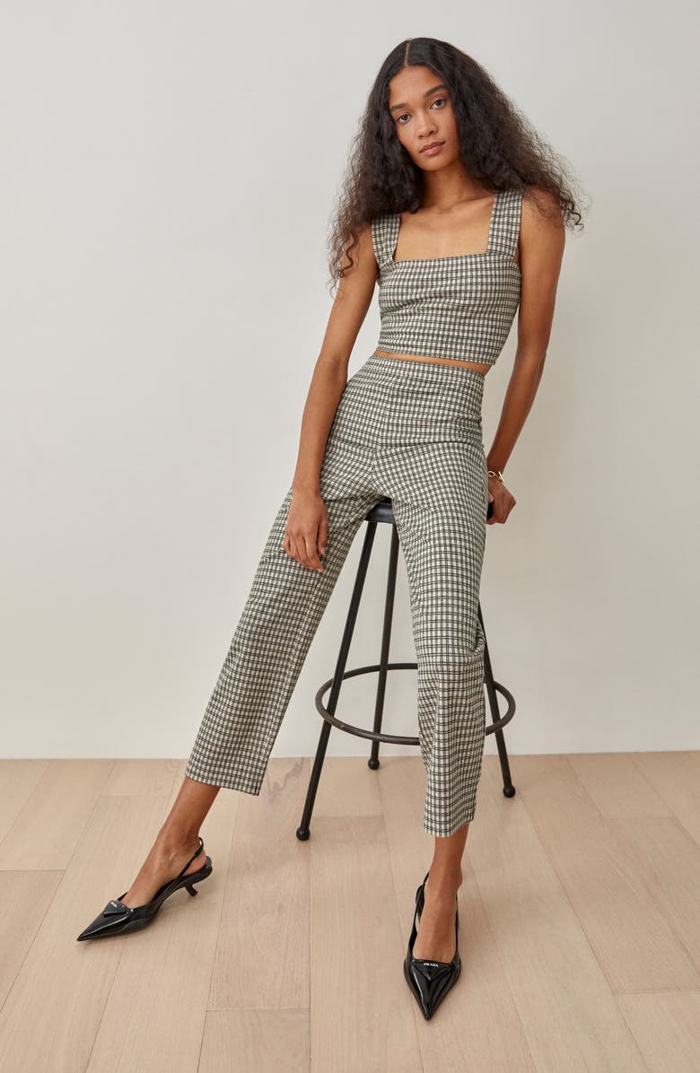 Reformation Jodi Halter Top & Wide Leg Pants Set | Nordstromrack