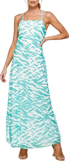 KOKO + MASON Square Neck Cross Strap Back Maxi Dress | Nordstromrack