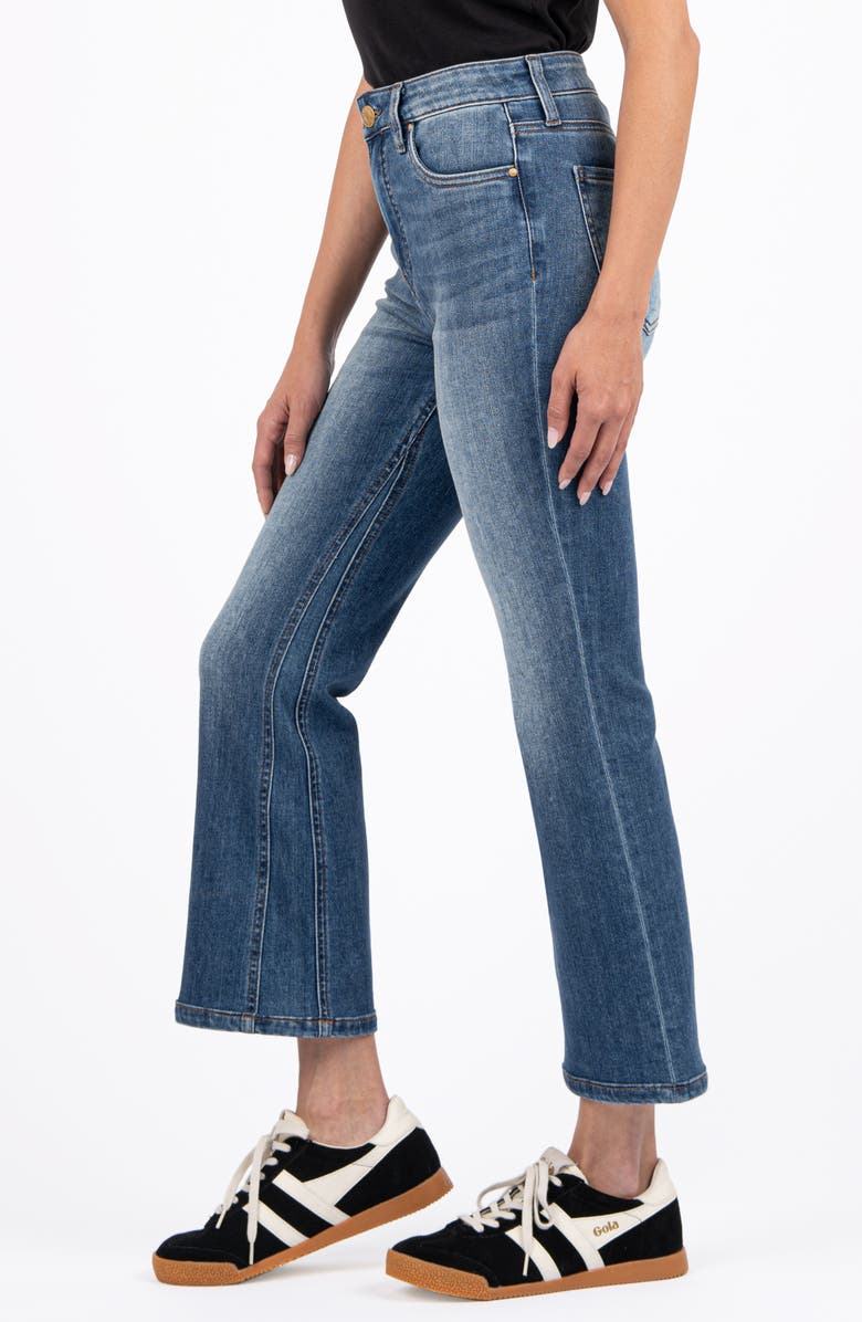KUT from the Kloth Kelsey Fab Ab High Waist Ankle Kick Flare Jeans ...