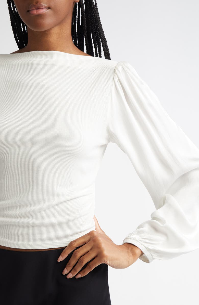 Bella Dahl Mixed Media Flowy Sleeve Top | Nordstrom