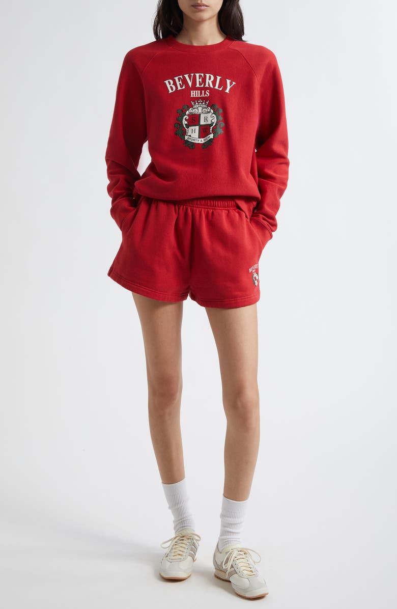 Sporty & Rich Beverly Hills Crest Disco Graphic Shorts | Nordstromrack