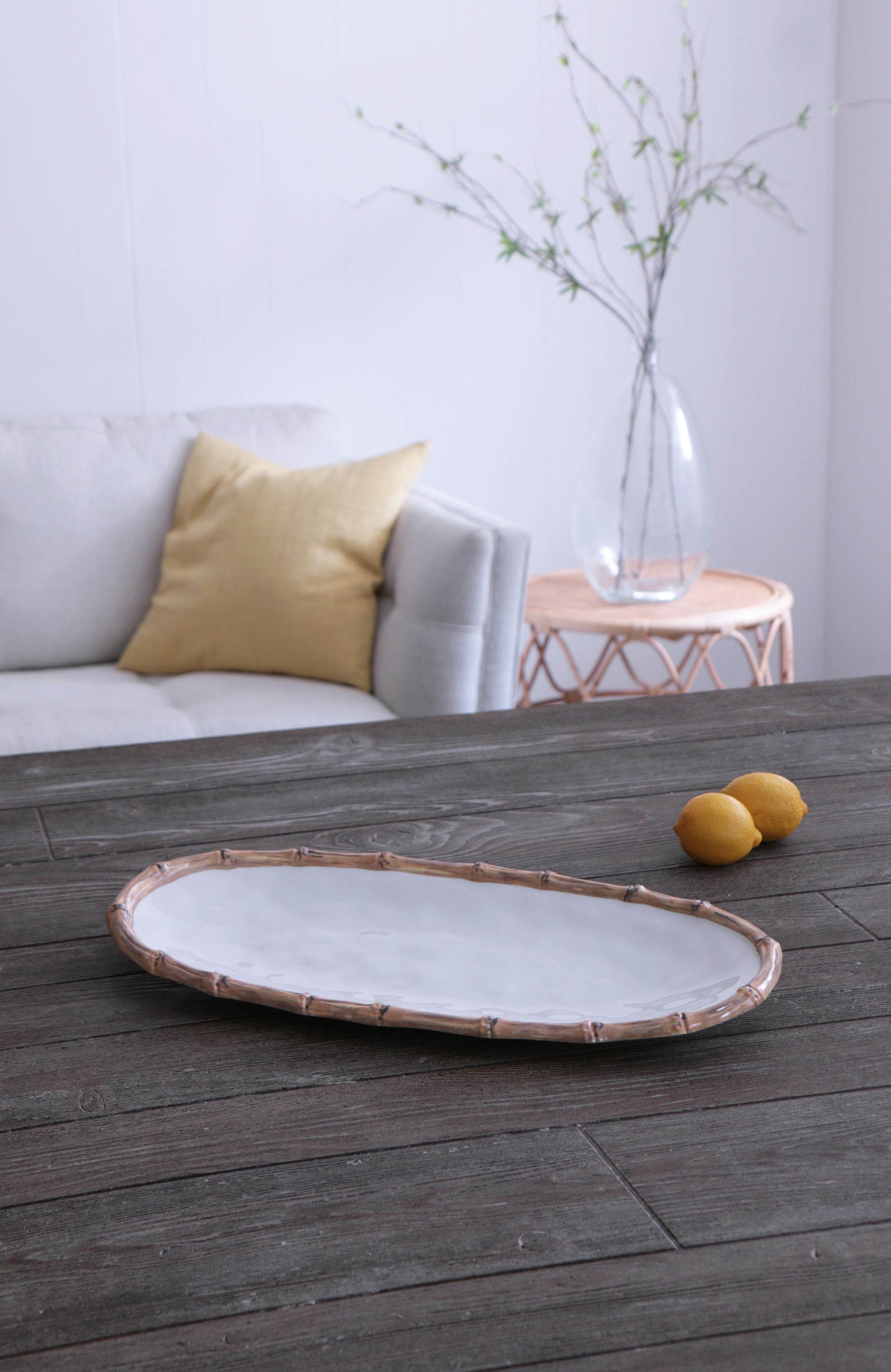 BEATRIZ BALL Collection Vida Cane Large Oval Platter | Nordstrom
