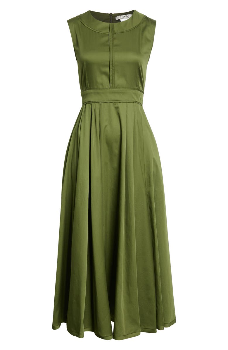 Max Mara Alice Pleated A-Line Cotton Dress | Nordstromrack