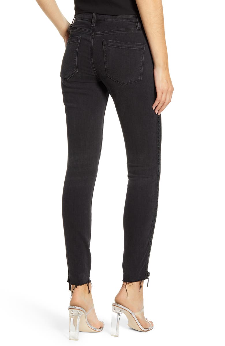 BLANKNYC The Bond Side Zip Raw Hem Nonstretch Skinny Jeans | Nordstromrack