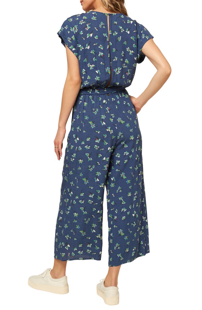 O'Neill Nickie Floral Print Woven Crop Jumpsuit | Nordstromrack
