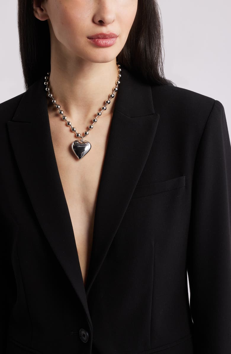 Nordstrom Heart Pendant Ball Chain Necklace | Nordstromrack