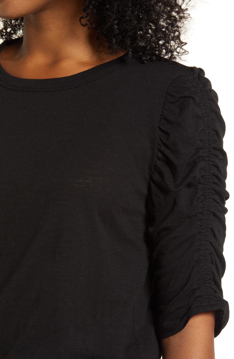 Wit & Wisdom Ruched Elbow Sleeve Knit Top | Nordstromrack
