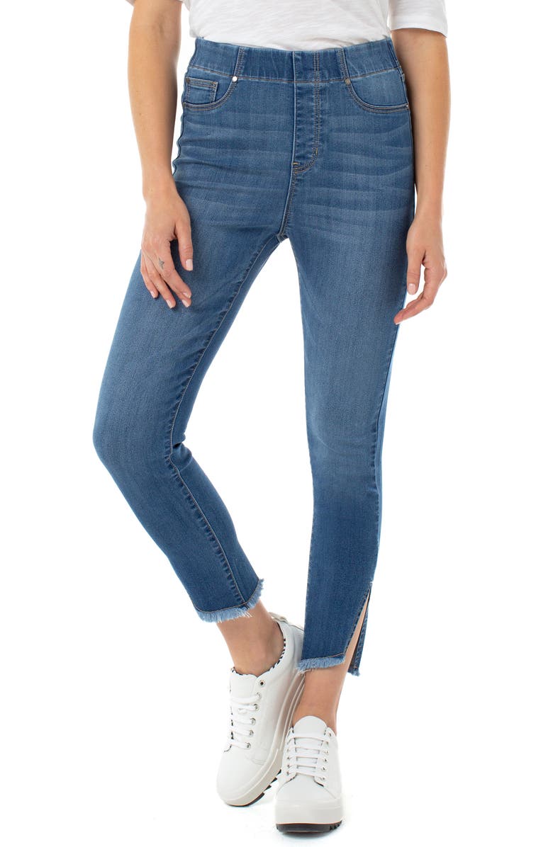 Liverpool Chloe High Waist Side Slit Pull-On Skinny Jeans | Nordstromrack