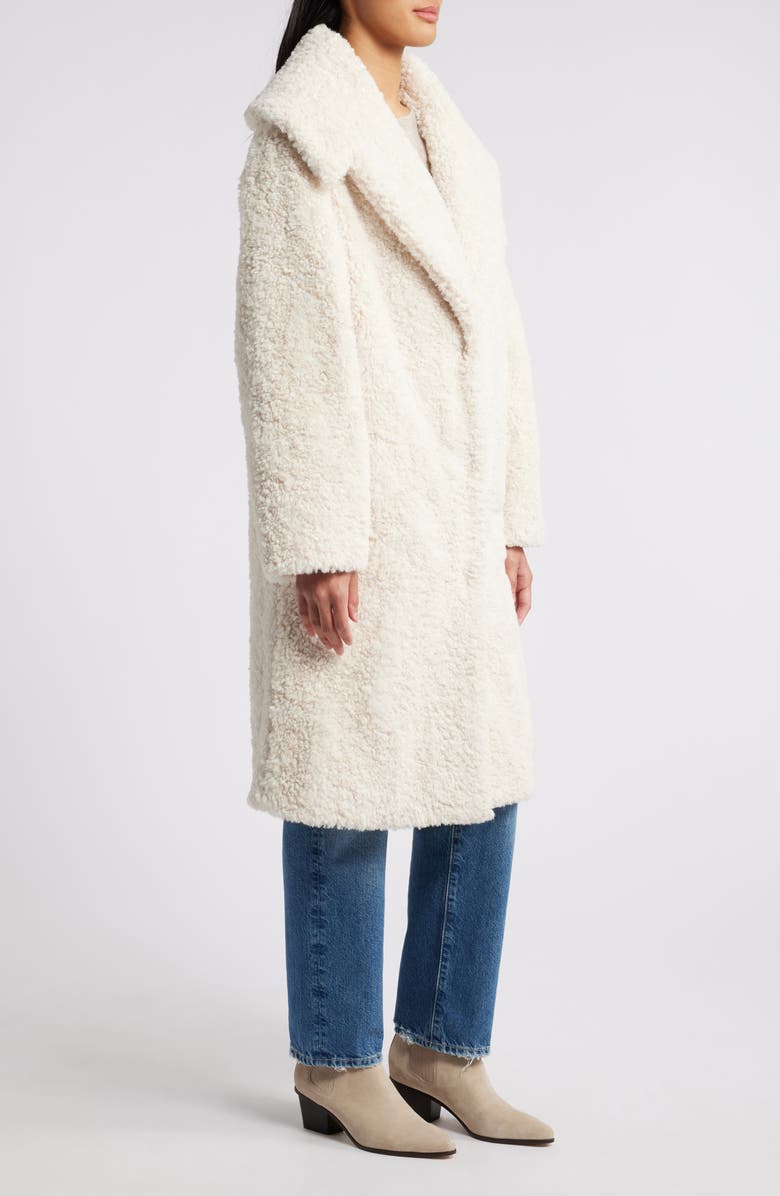 Sam Edelman Shawl Collar Faux Shearling Coat | Nordstromrack