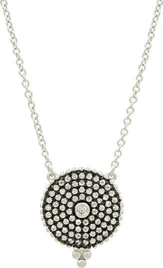 FREIDA ROTHMAN Pavé Disc Pendant Necklace | Nordstrom
