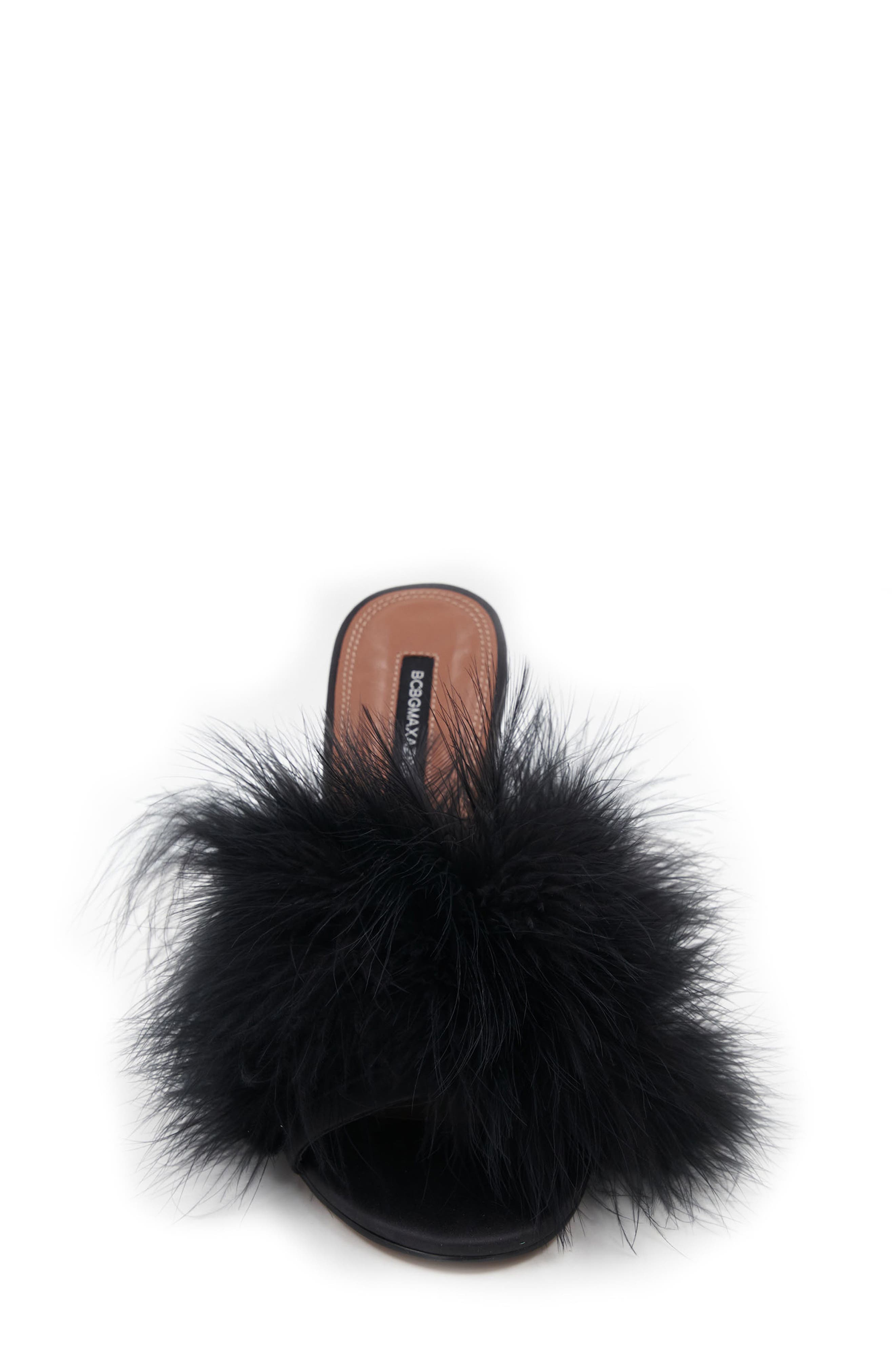BCBGMAXAZRIA Dennika Ostrich Feather Sandal (Women) | Nordstromrack
