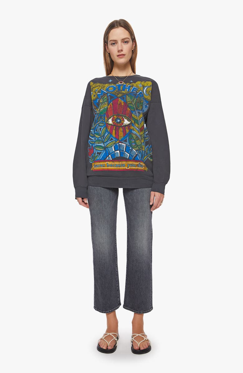 MOTHER The Drop Square Tunic Sweatshirt | Nordstromrack