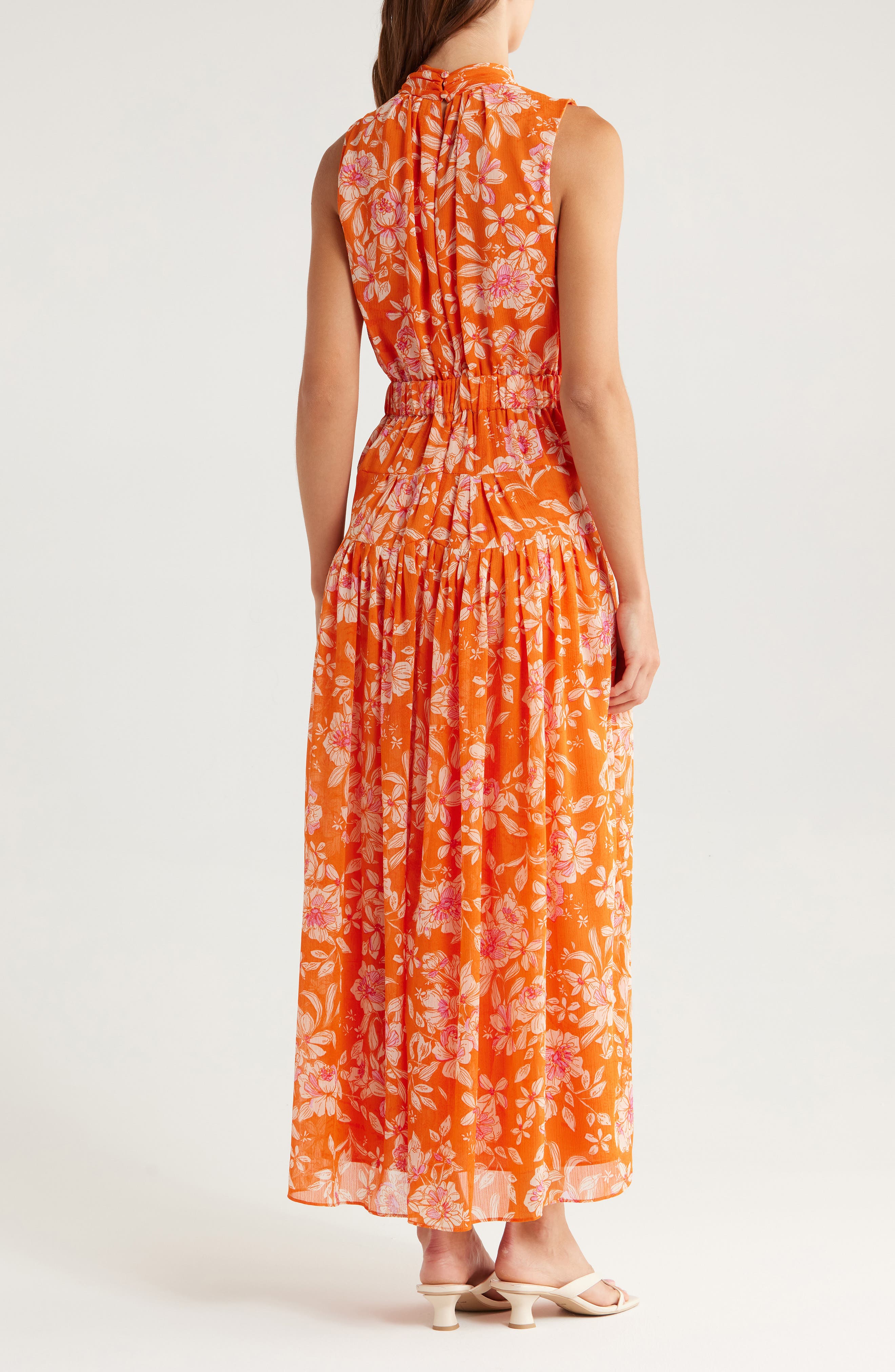 Halogen® Floral Print Sleeveless Maxi Dress | Nordstromrack